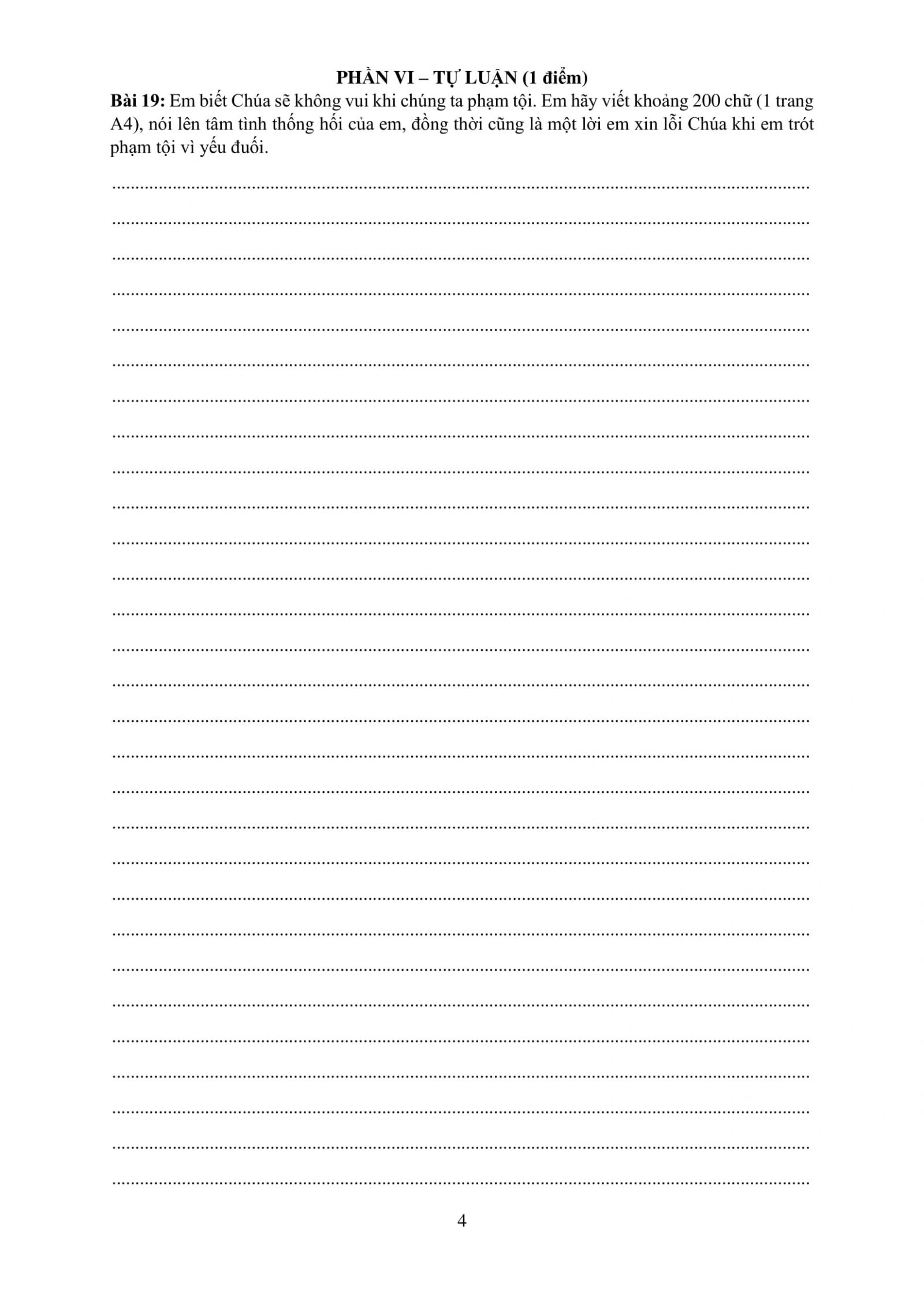 25 - Đề thi Học kỳ I - Ngành Nghĩa Sĩ cấp 3 - Mã số: HK1-NS301